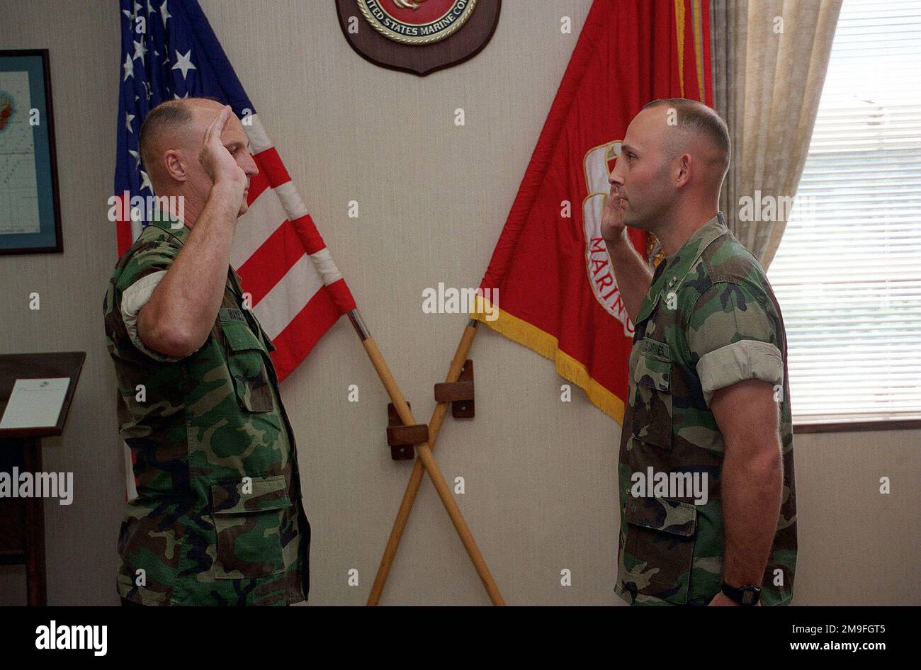 US Marine Corps Brigadier General (BGEN), W.E. Rollins, Commanding ...