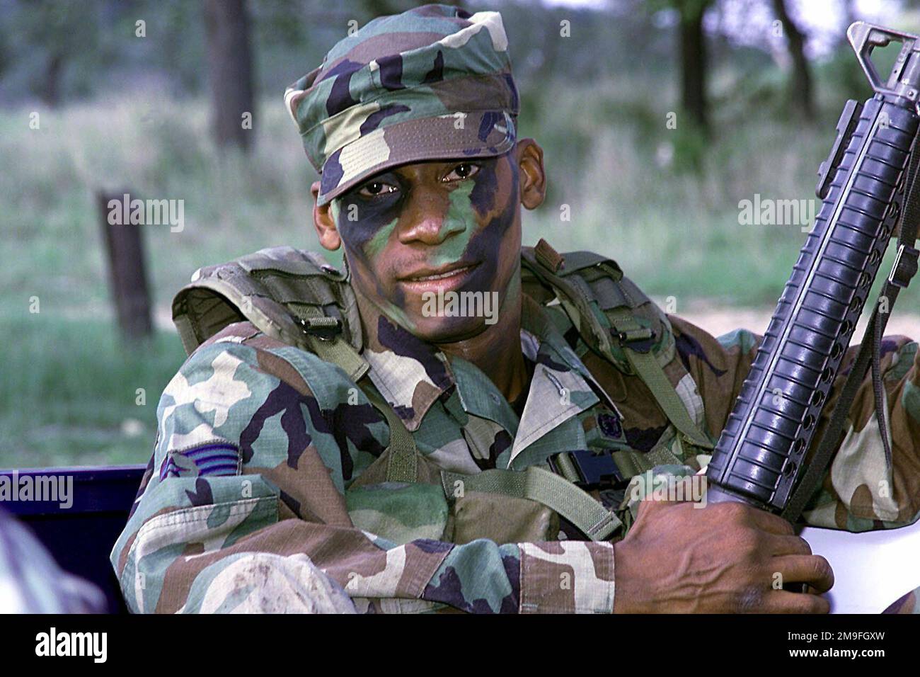 After completing the Combat Rifle event at DEFENDER CHALLENGE 2000, US ...