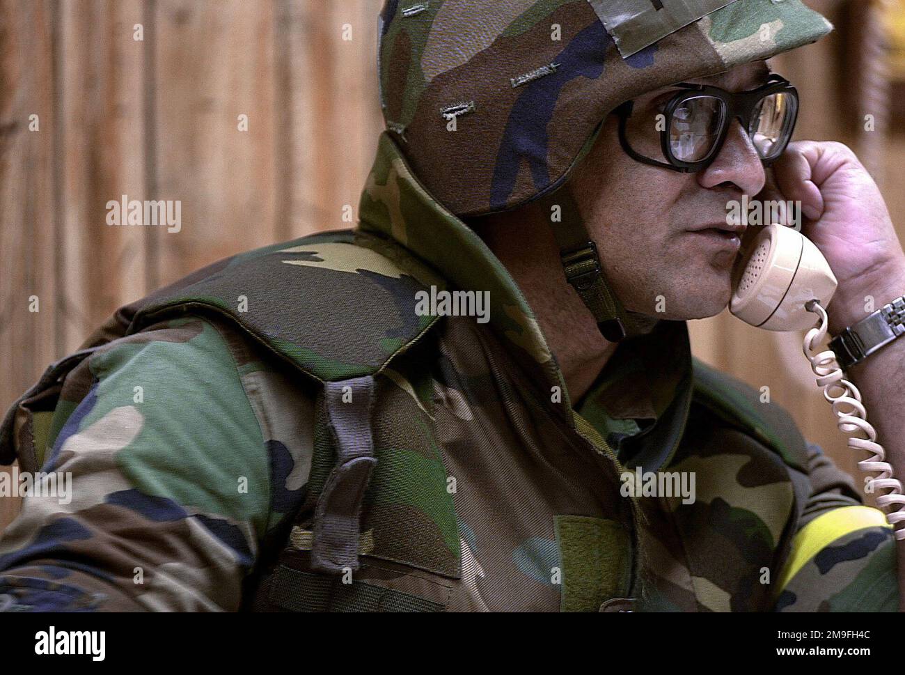 A close up view of US Air Force Major Jesus Clemente of the 452ND Air ...
