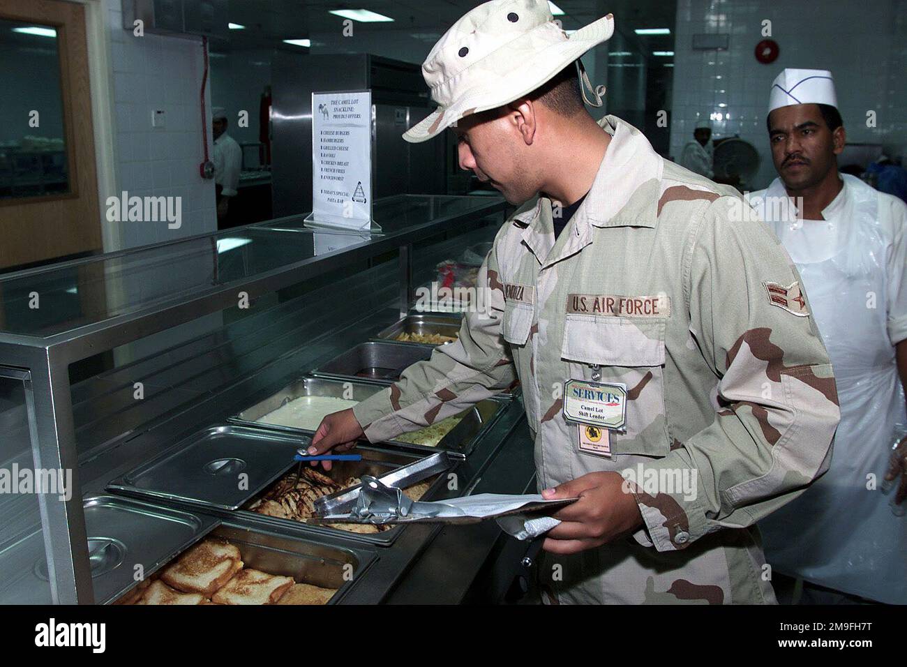 US Air Force AIRMAN First Class Jesus Mendoza a shift leader with the ...