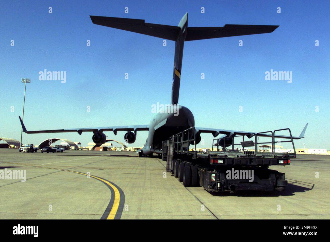 A member of the 8th Expeditionary Air Mobility Support Squadron, Prince ...