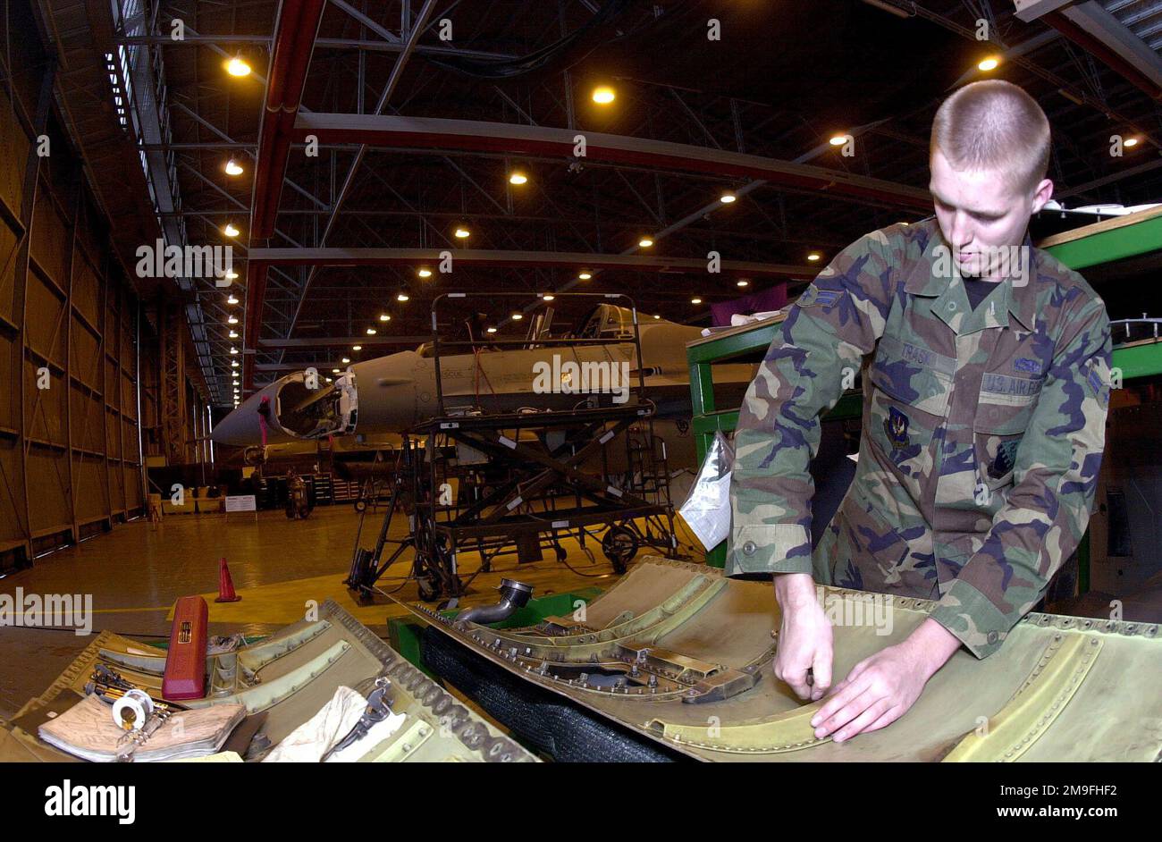 US Air Force AIRMAN First Class Robert J. Trask, a Crew CHIEF with the ...