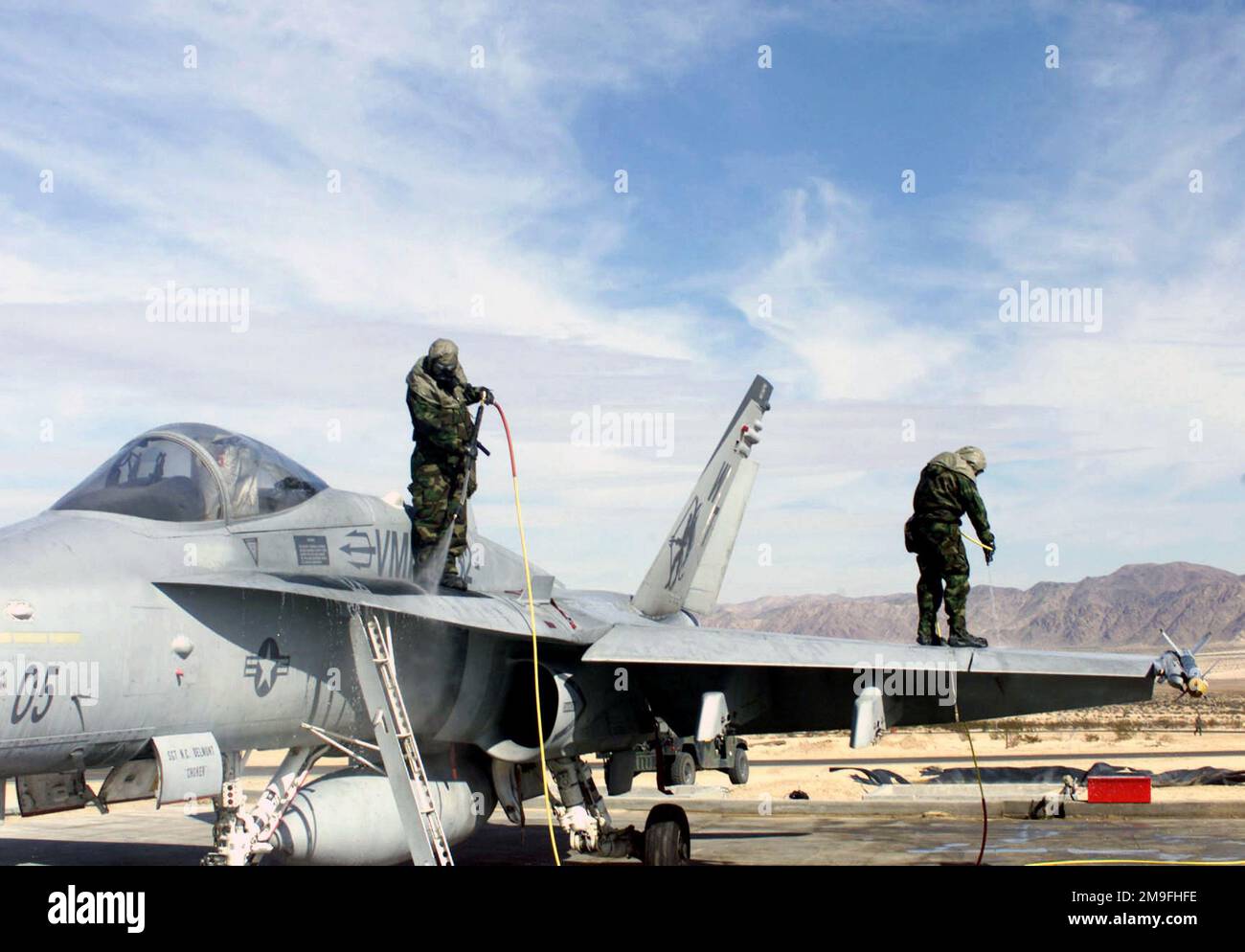 Lance Corporals Sluaght and Krous of Marine Wing Support Squadron 373 ...