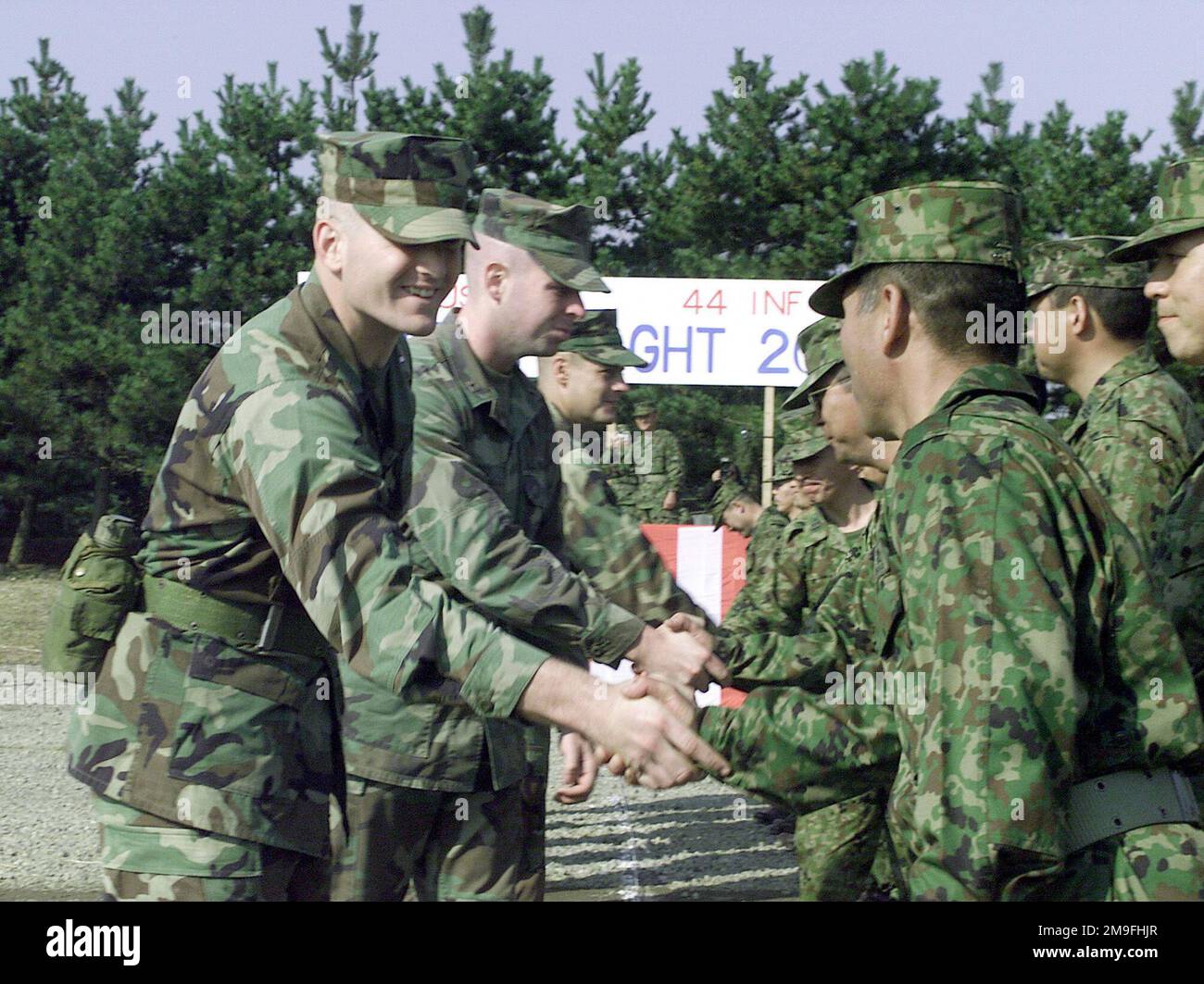 Marines from 1/6 greet and shake hands with Japanese counterparts at ...