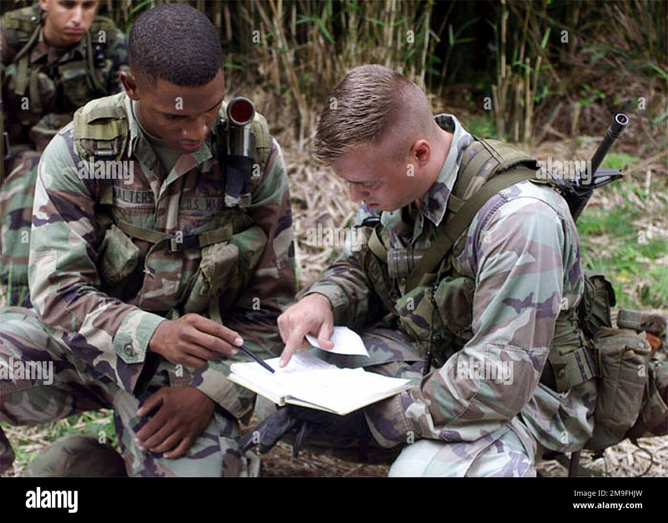US Marine Corps Sergeant (SGT) Jason Kasper and Corporal (CPL) Paul A ...