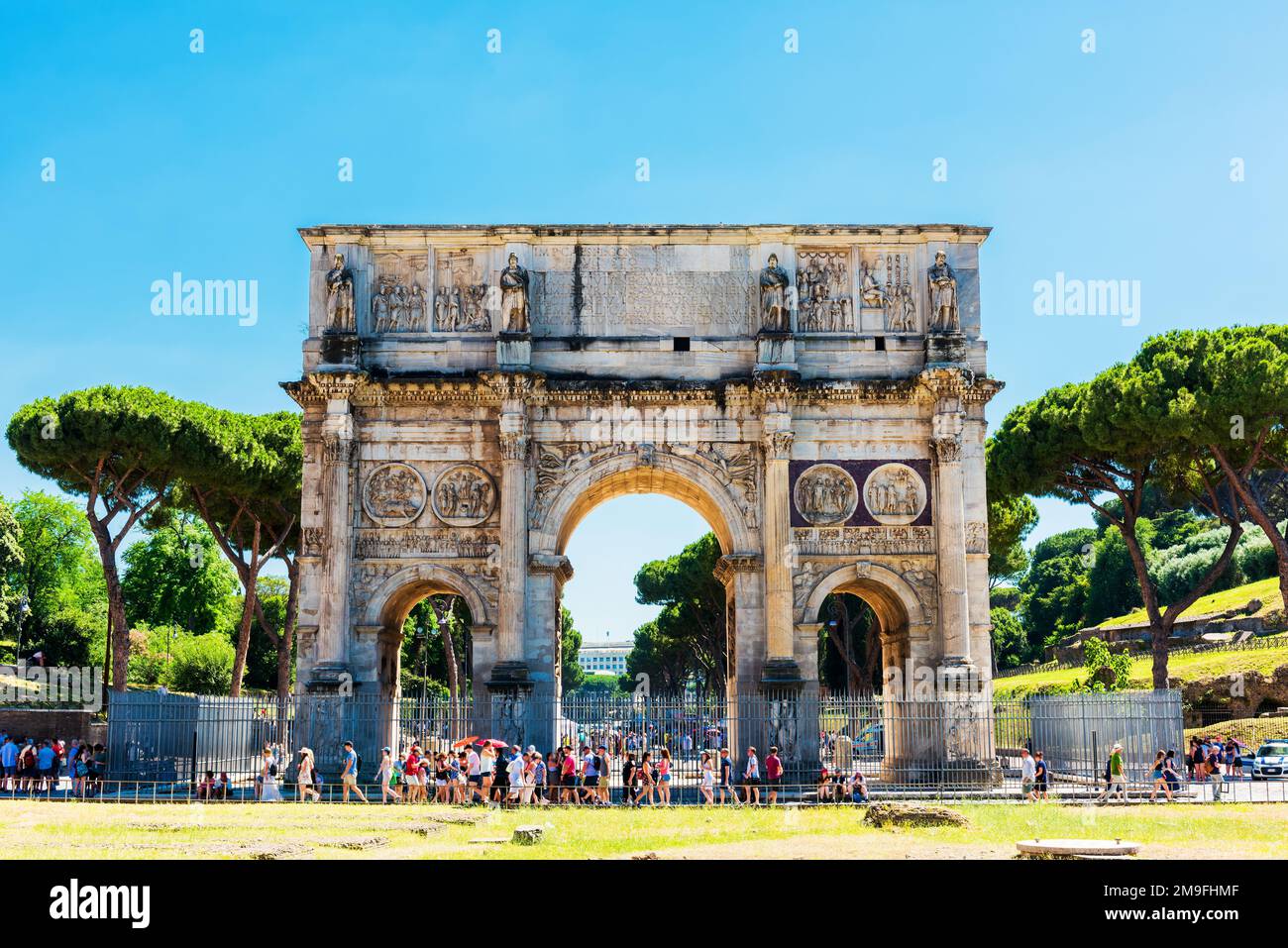 Arch of Constantine (Arco di Costantino) in Rome, Italy. The Arch of ...