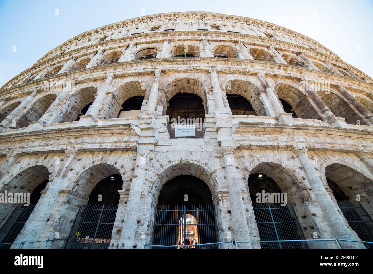 ROME, ITALY - JUNE 29, 2019: Colosseum in Rome, Italy. People visit the ...