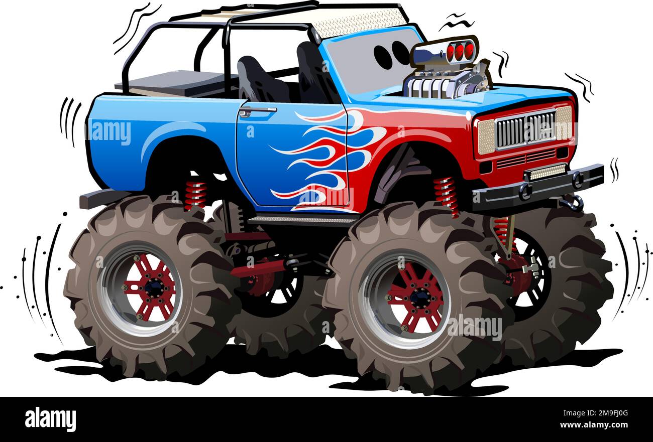 Cartoon monster truck hi-res stock photography and images - Alamy