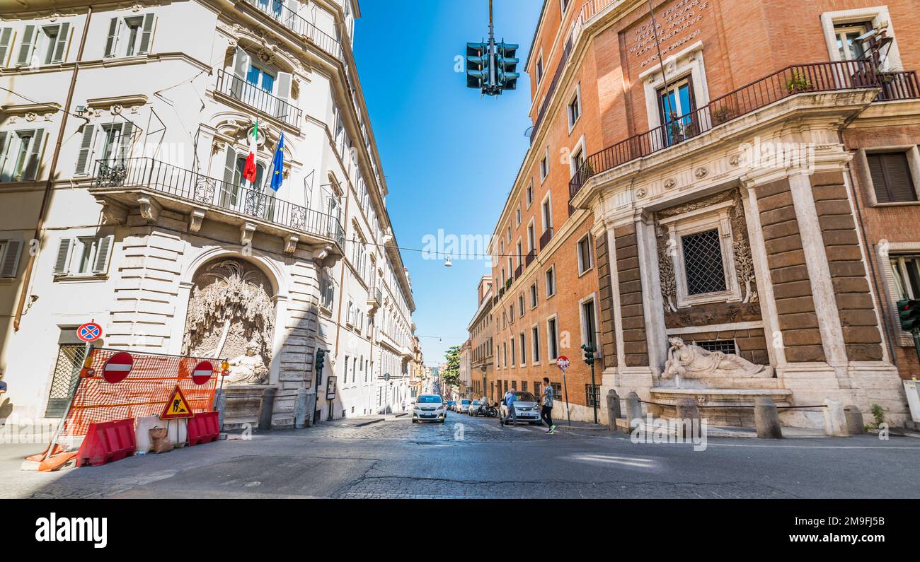 ROME, ITALY - JUNE 30, 2019: Four Fountains (Quattro Fontane) in Rome ...