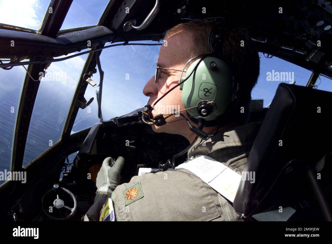 US Air Force Major Jeff Waldman, a pilot on an MC-130P Combat Shadow ...