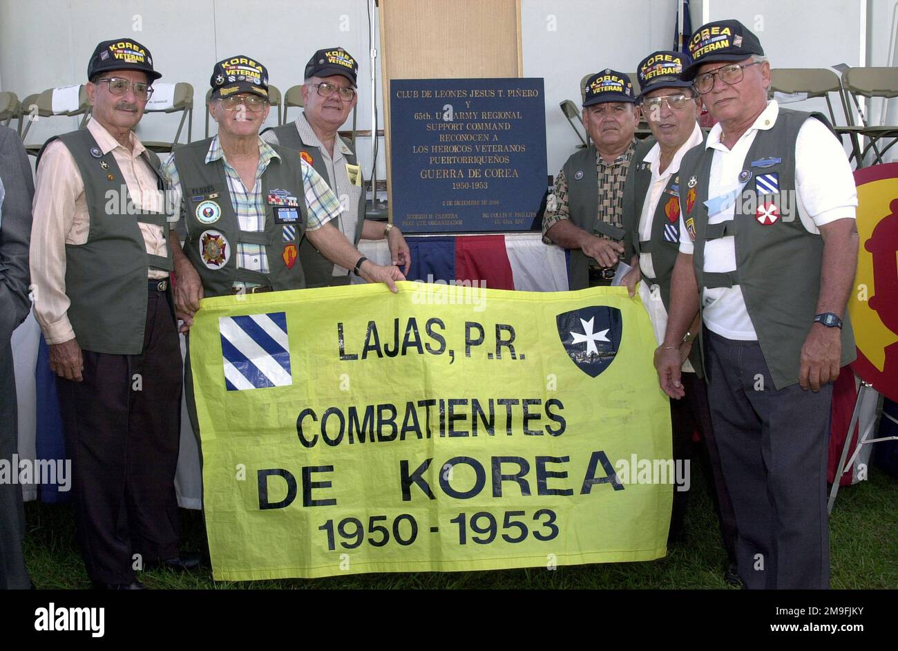 Veterans of the Korean war during a ceremony being held at the US Army ...