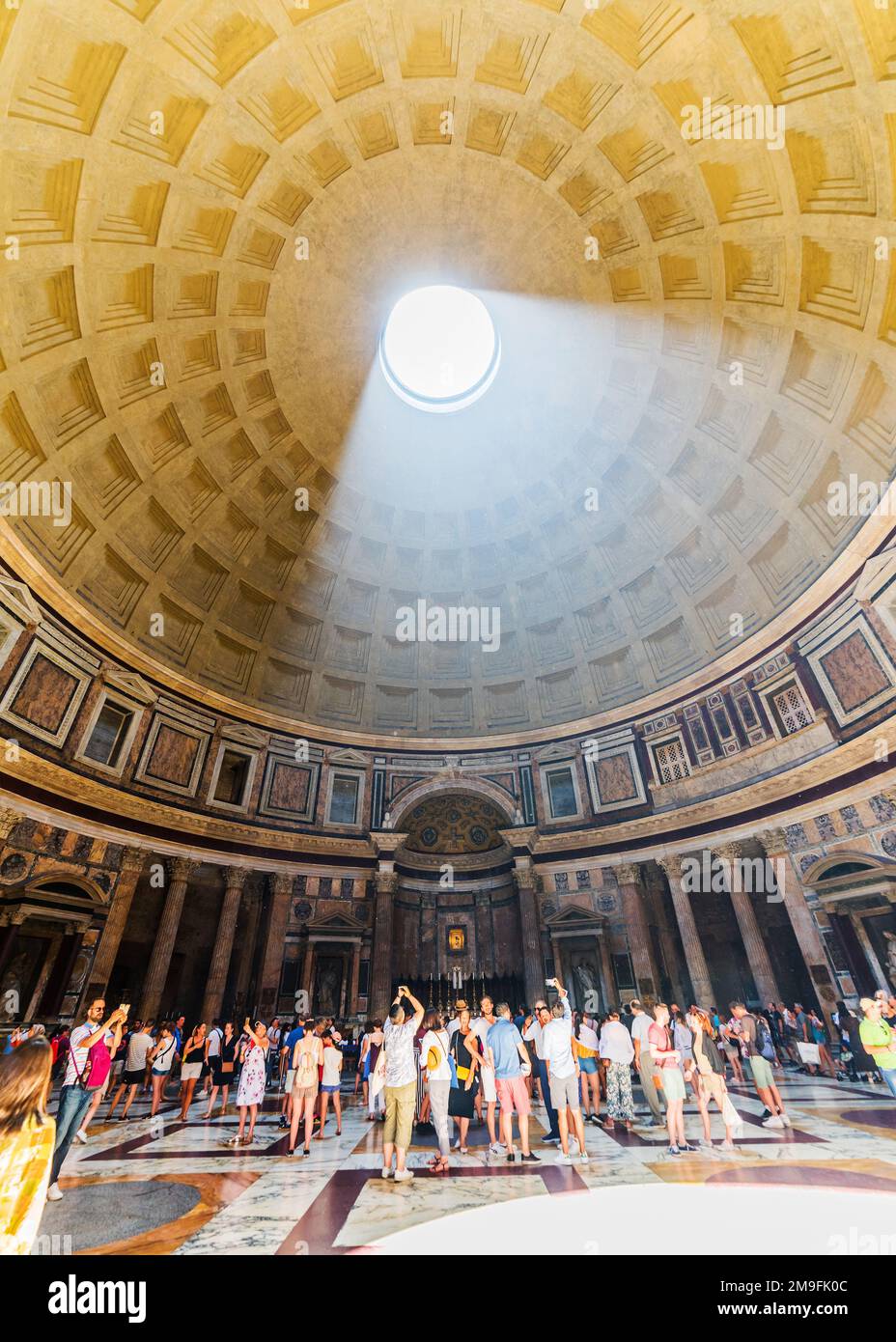 ROME, ITALY - JUNE 30, 2019: Interior view of PANTHEON (Ancient Roman ...