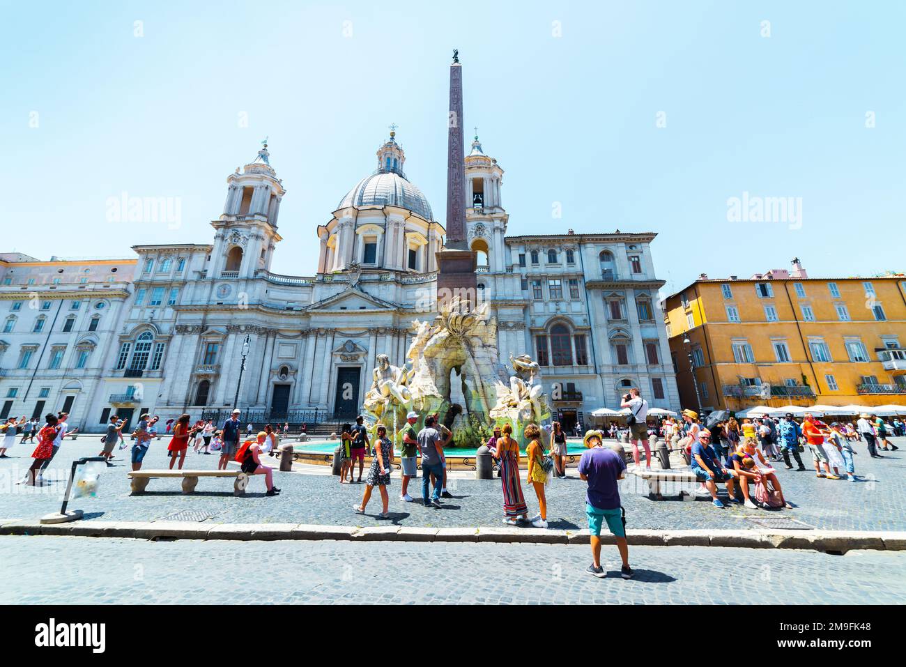 ROME, ITALY - JUNE 30, 2019: Navona Square (Piazza Navona) in Rome ...