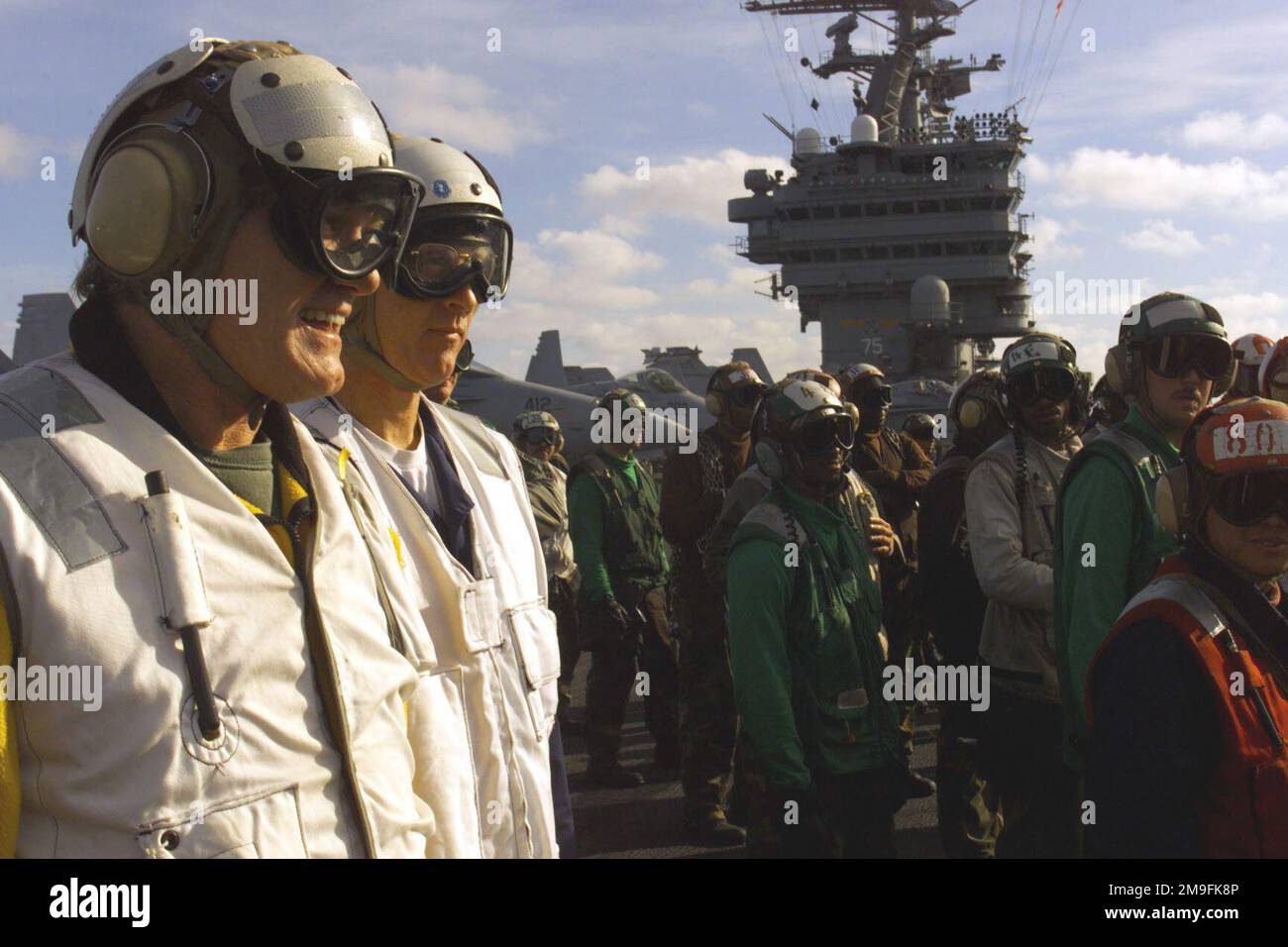 Fox Sports celebrity Terry Bradshaw and Rear Admiral James D. McArthur ...