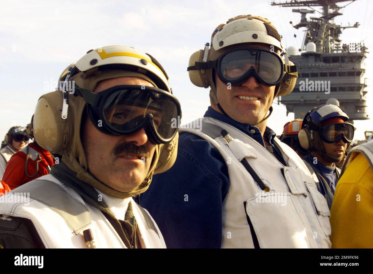 Fox Sports celebrity Howie Long and Captain Joe Kilkenny, Commander ...