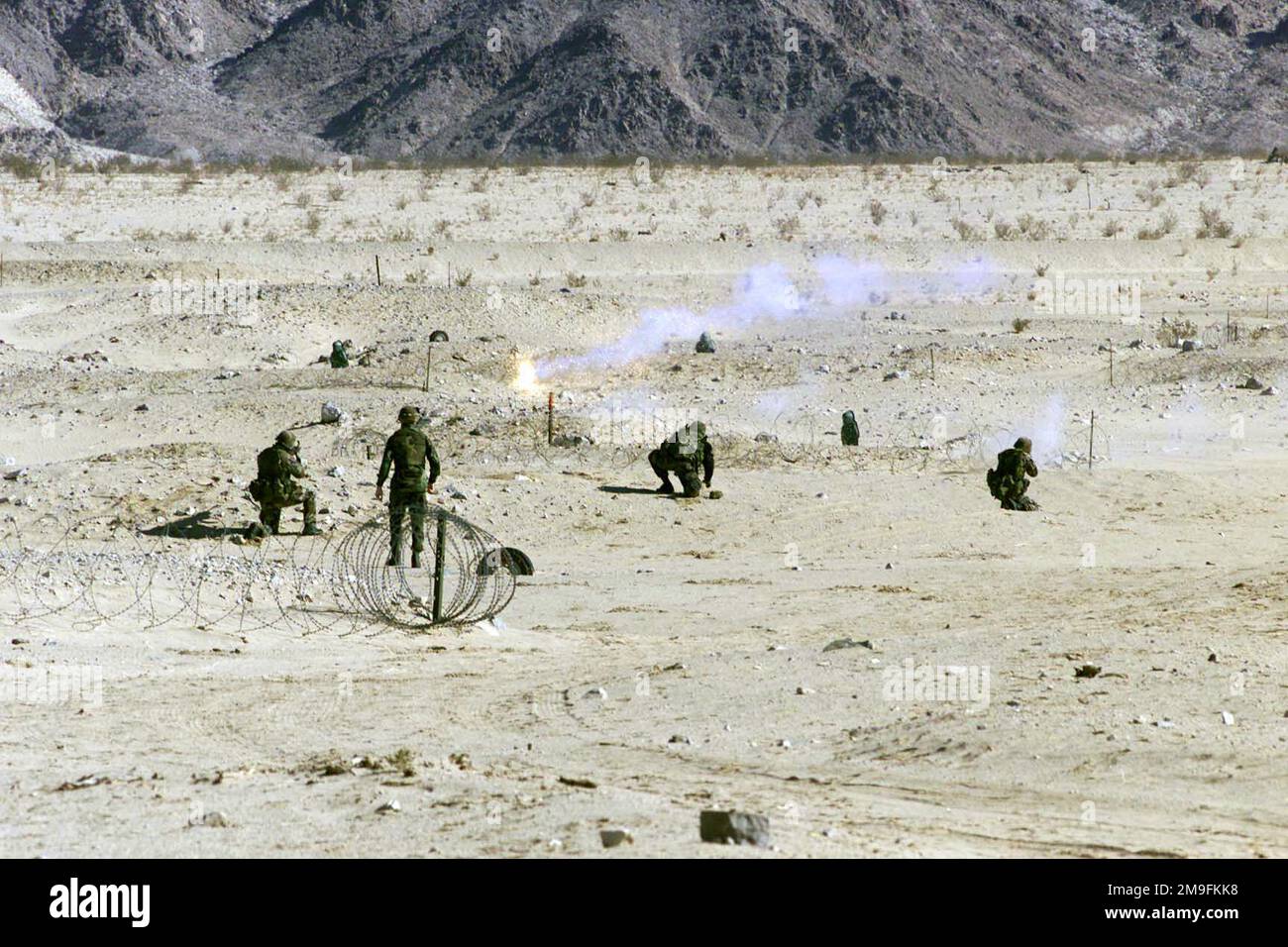 Recon Team 1, from Second Reconnassance Battalion, perform immediate ...