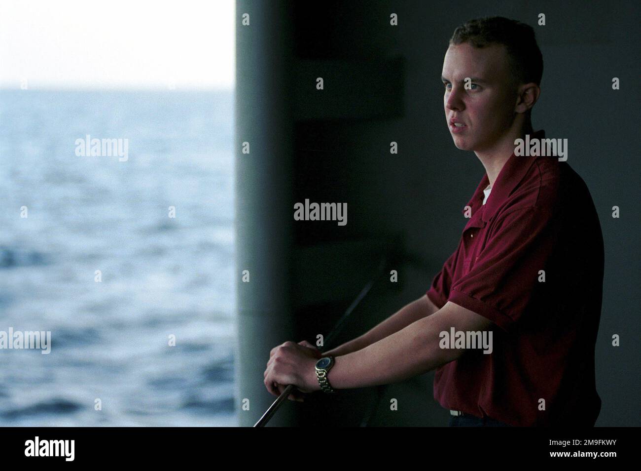 US Navy Fireman Apprentice Thomas L. Young a Fleet Service Attendant ...