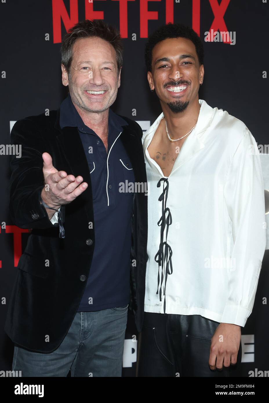 Los Angeles, Ca. 17th Jan, 2023. David Duchovny, Travis Bennett at the ...