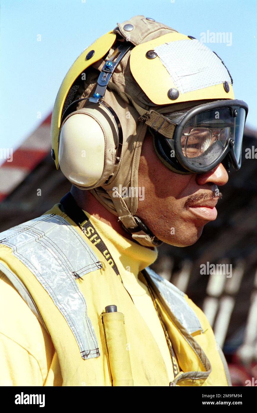 US Navy Aviation Boatswain's Mate (Handler) Air Warfare Byron Coleman ...