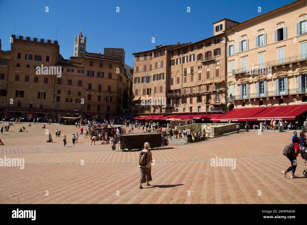 Piazza del Campo, the main public space of the historic center of Siena ...