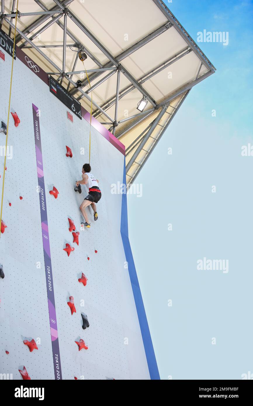 AUG 5, 2021 - TOKYO, JAPAN: Adam ONDRA of Czech Republic competes in ...