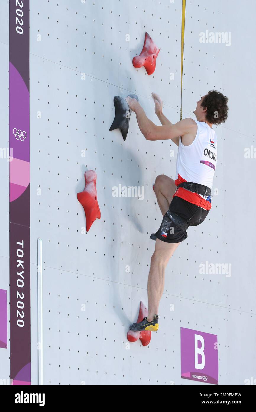 AUG 5, 2021 - TOKYO, JAPAN: Adam ONDRA of Czech Republic competes in ...