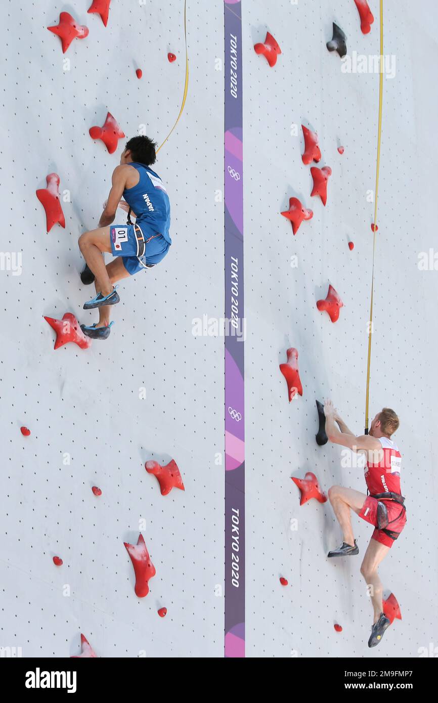 AUG 5, 2021 - TOKYO, JAPAN: Jakob SCHUBERT of Austria and NARASAKI ...