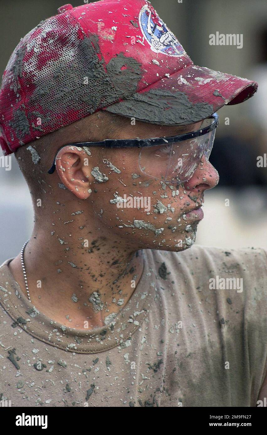 US Air Force AIRMAN First Class Phillip Davis of the 820th Red Horse ...