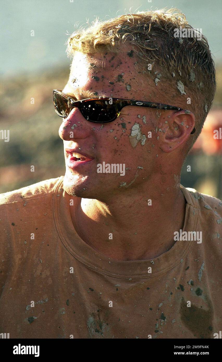 US Air Force SENIOR AIRMAN Chad Caden of the 820th Red Horse Squadron ...