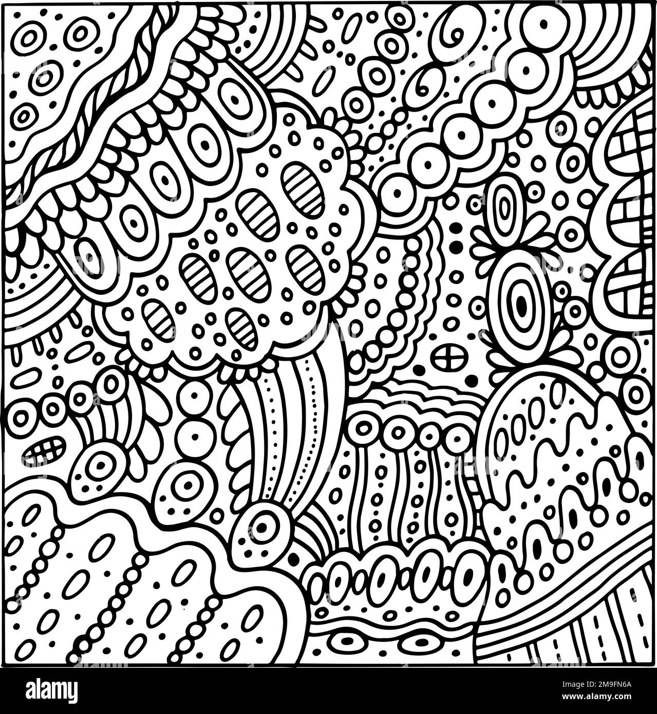 Trippy nature patterns Black and White Stock Photos & Images - Alamy