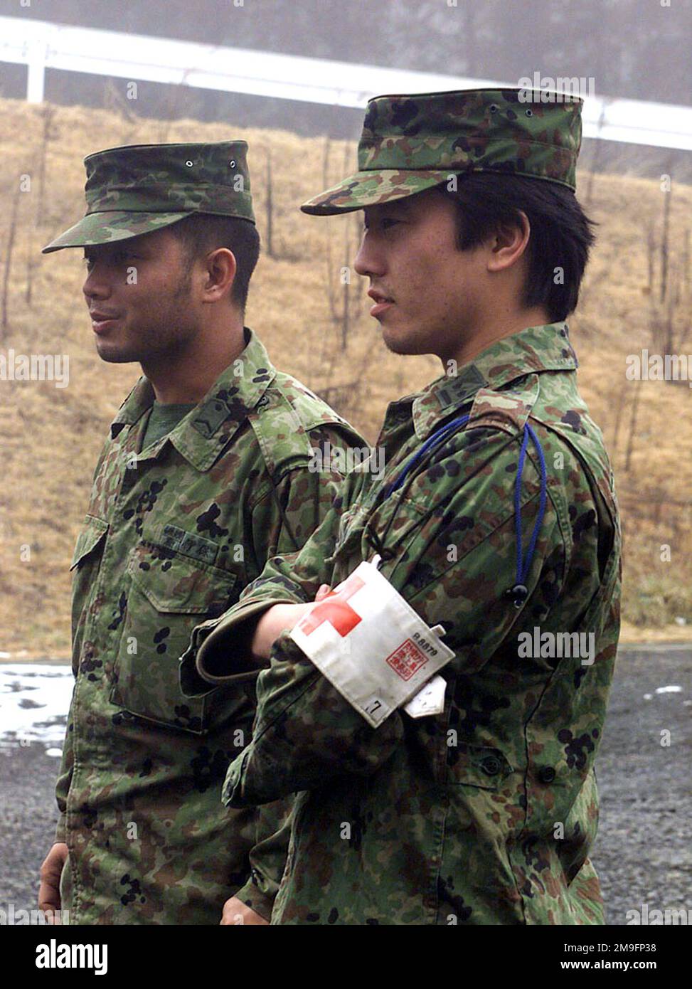 Private Yoshasei (left) and First Lieutenant Huemah, Japanese Ground ...