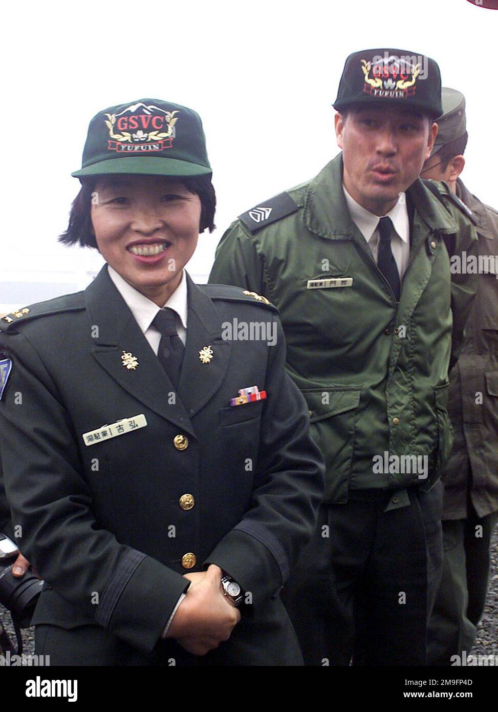 Captain Teimah Kineto (left) and Sergeant Major Yousomi are medical ...