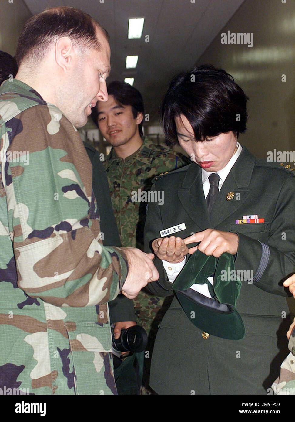 Captain Teimah Kineto, Japanese Ground Self Defense Force, opens a ...