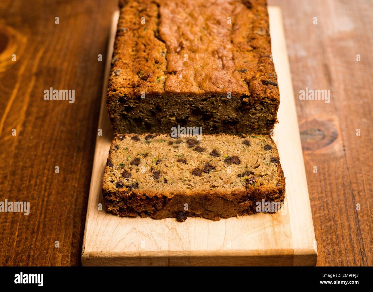 Chocolate chip zucchini bread Stock Photo - Alamy