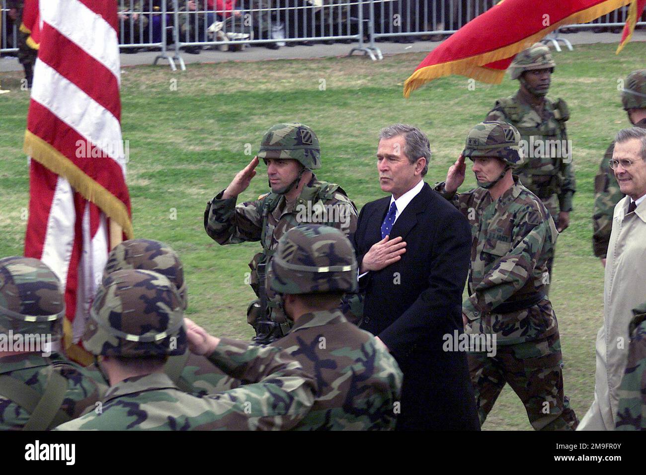 President George W. Bush visited the 3d Infantry Division (mechanized ...