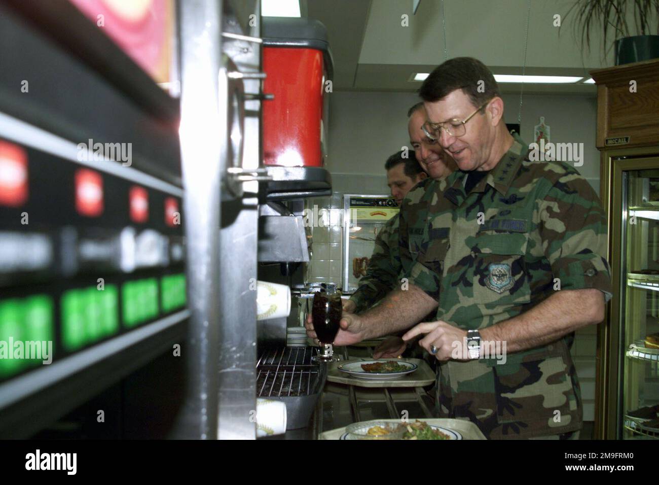 US Air Force General Charles T. Robertson (front), Commander, United ...