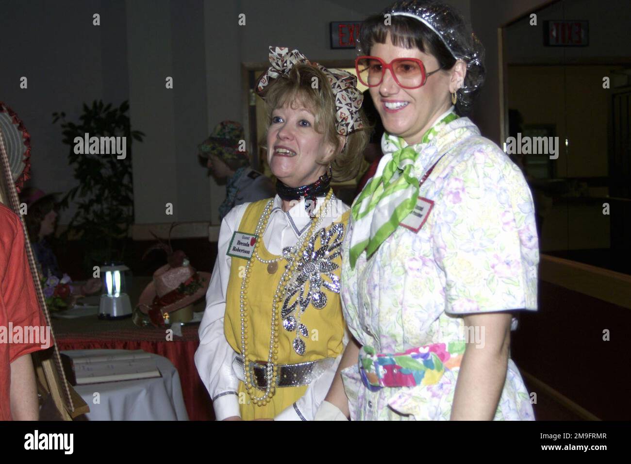 Mrs. Brenda Robertson, wife of General Tony Robertson (not shown ...