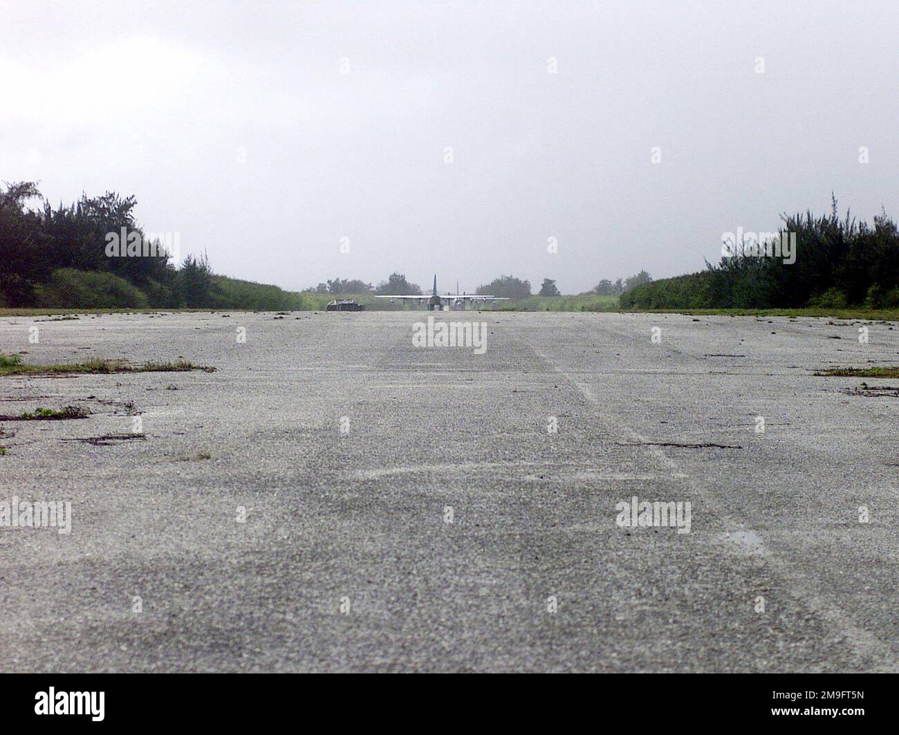 Shot of the middle runway that was only used to park the aircraft at ...