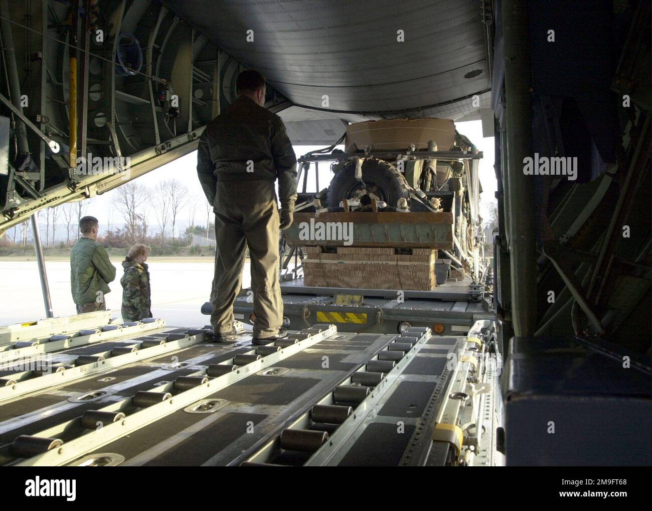 US Air Force Technical Sergeant Kenneth Martin, a loadmaster from the ...