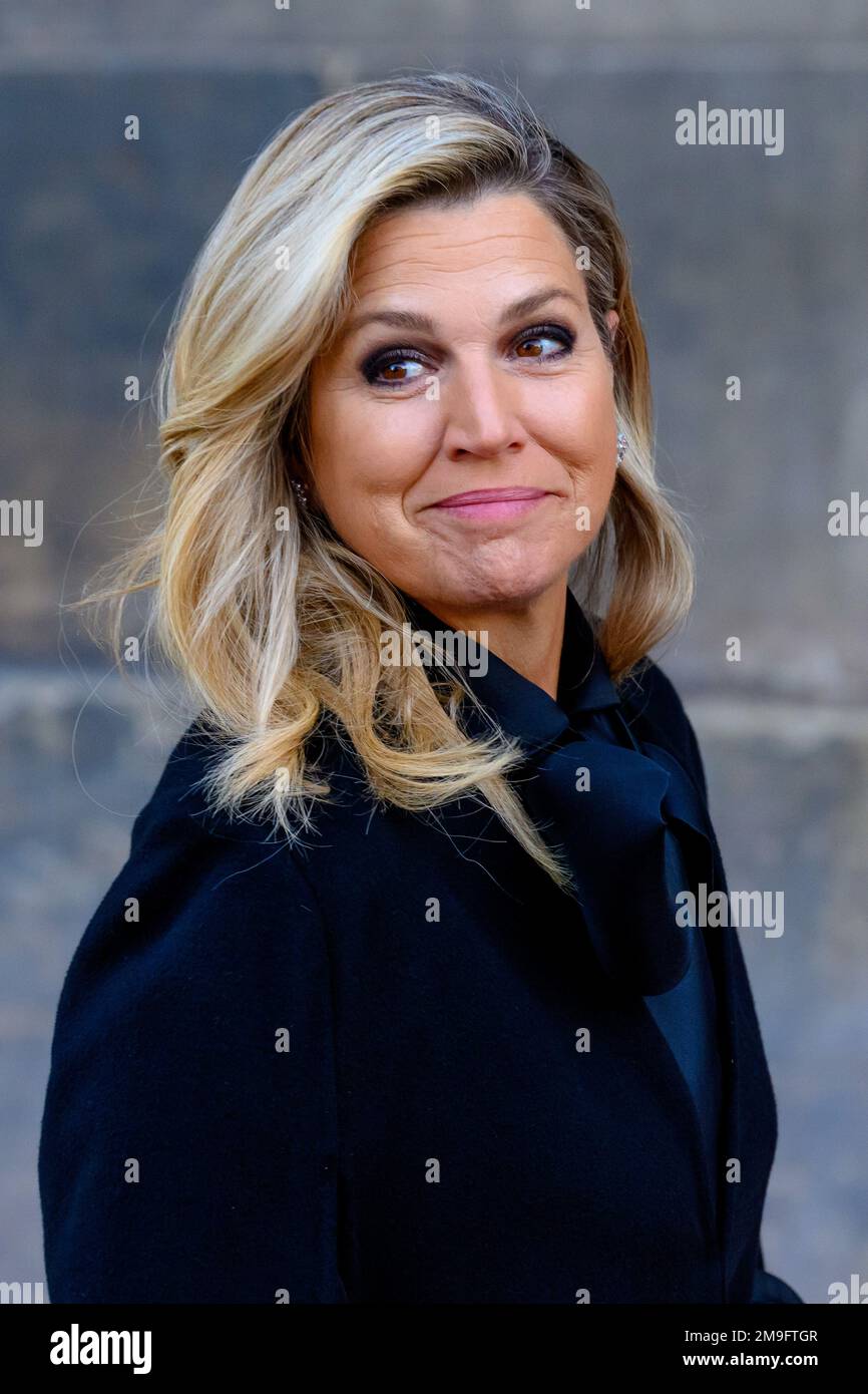 Queen Maxima at the traditional New Year reception for guests at the ... Queen Maxima at the traditional New Year reception for guests at the ...