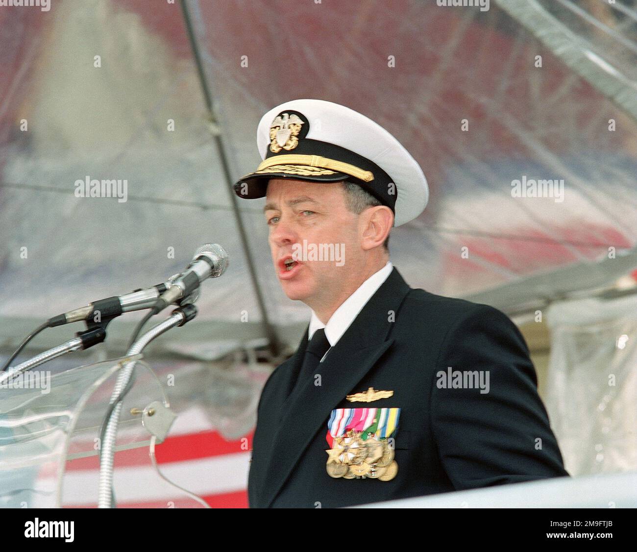 US Navy Rear Admiral Dennis G. Morral, Navy Program Executive for Navy ...