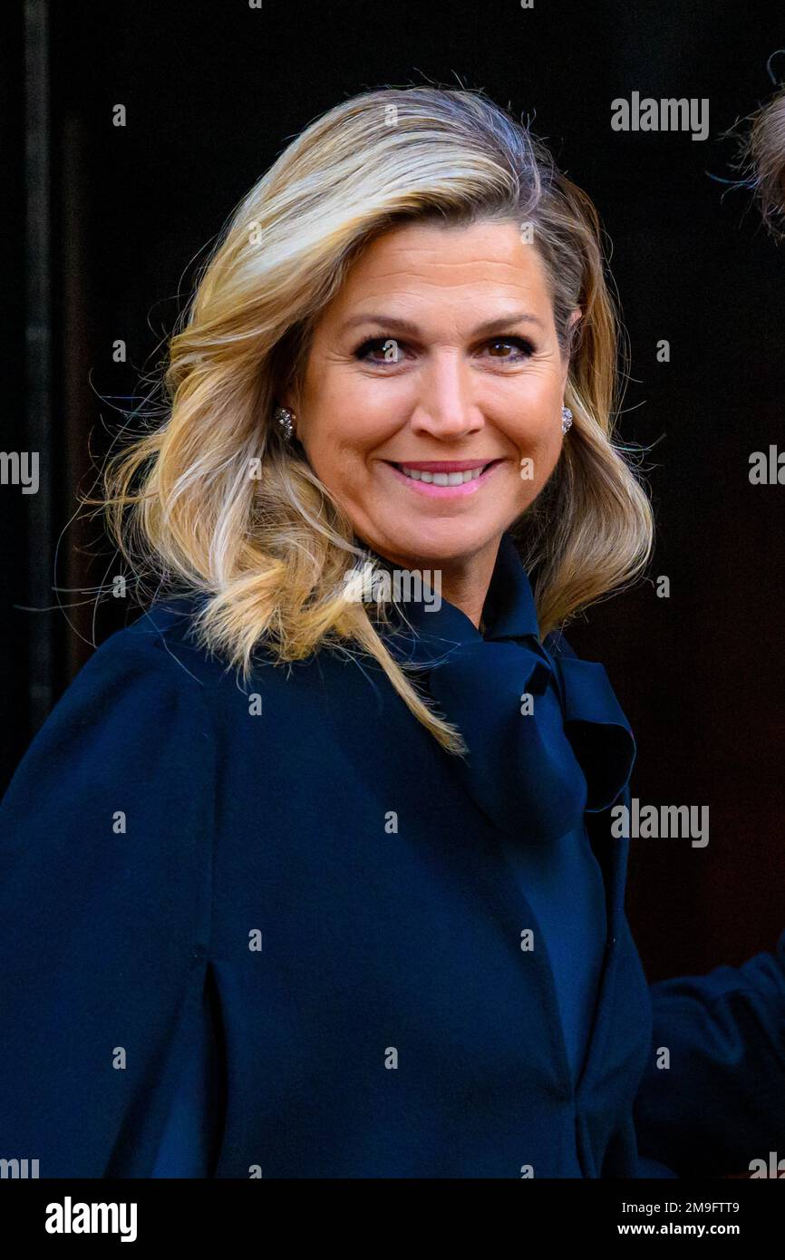 Queen Maxima at the traditional New Year reception for guests at the ... Queen Maxima at the traditional New Year reception for guests at the ...