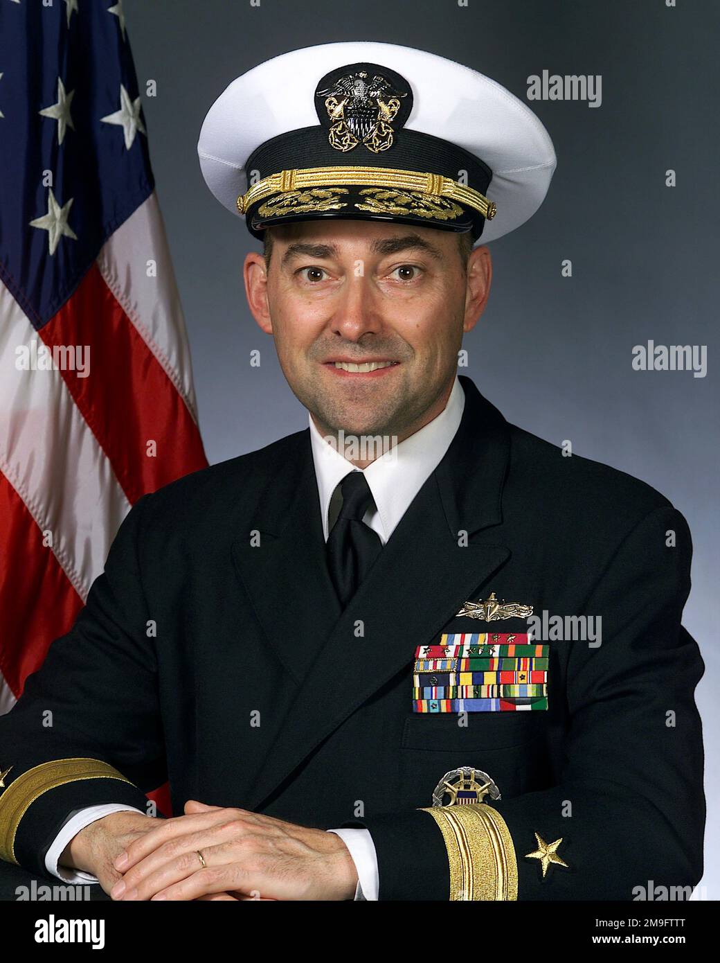 Portrait of US Navy Rear Admiral (lower half) James G. Stevridis ...