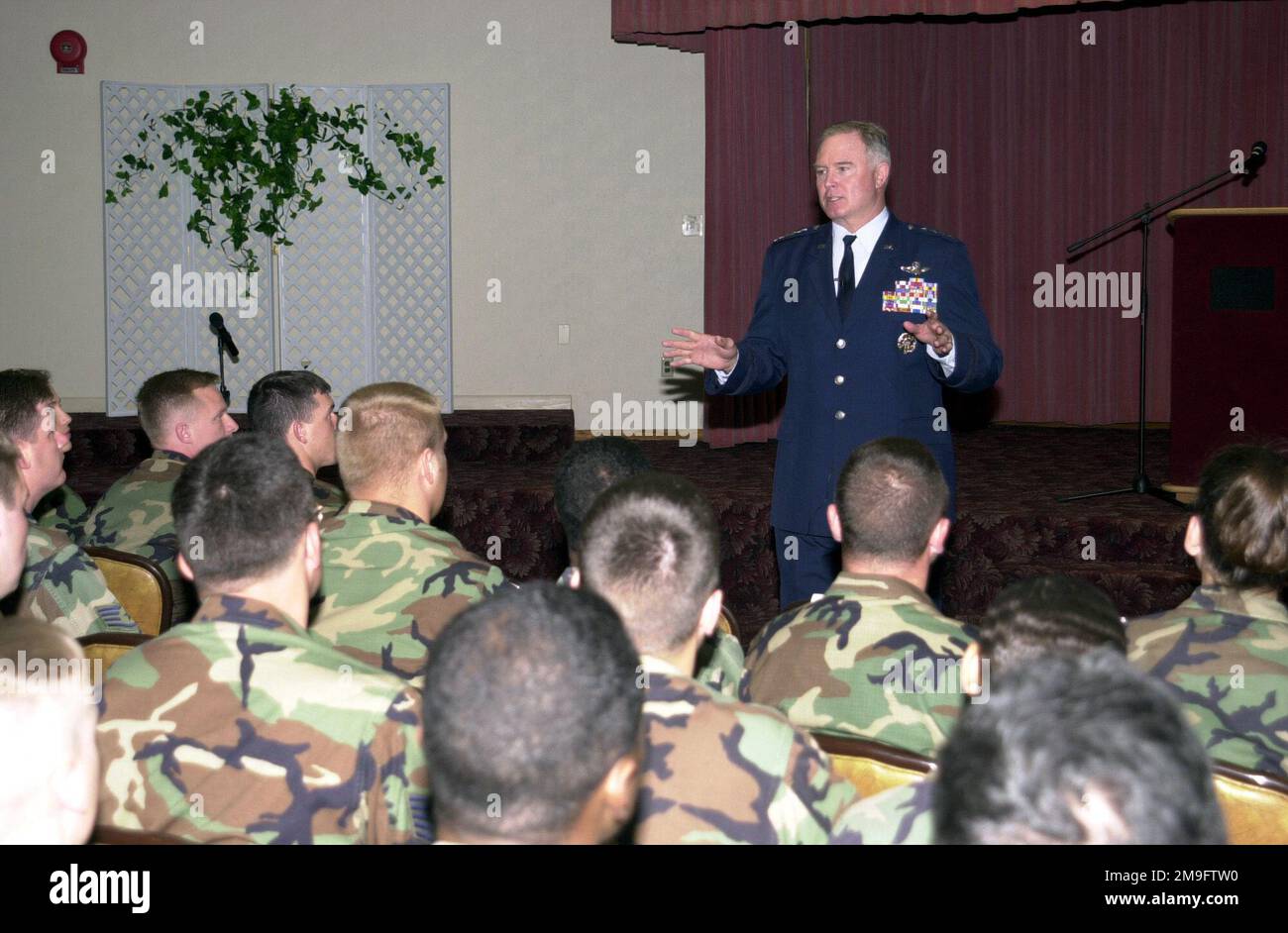 CHIEF of STAFF of the Air Force, General Michael E. Ryan, meets with ...