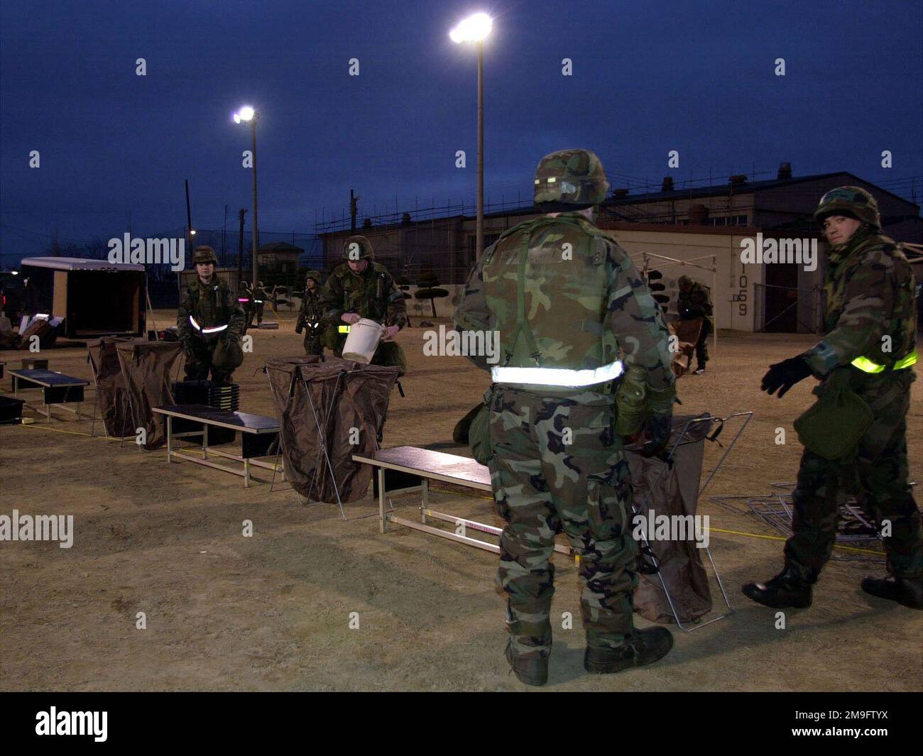 US Air Force Airmen of the 8th Fighter Wing's Contaminant Control Area ...