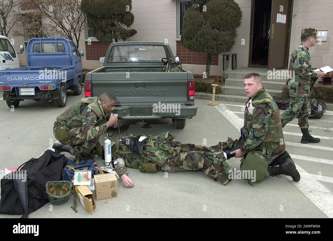 US Air Force STAFF Sergeant Lloyd Alston and US Air Force SENIOR AIRMAN ...