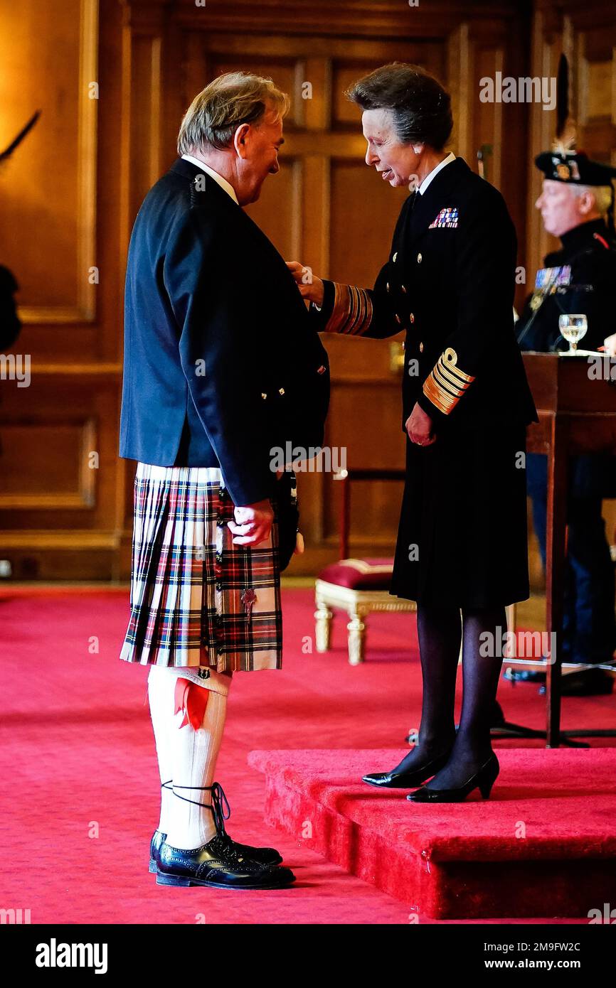 Alan Rough, from Glasgow, is made a Member of the Order of the British ...
