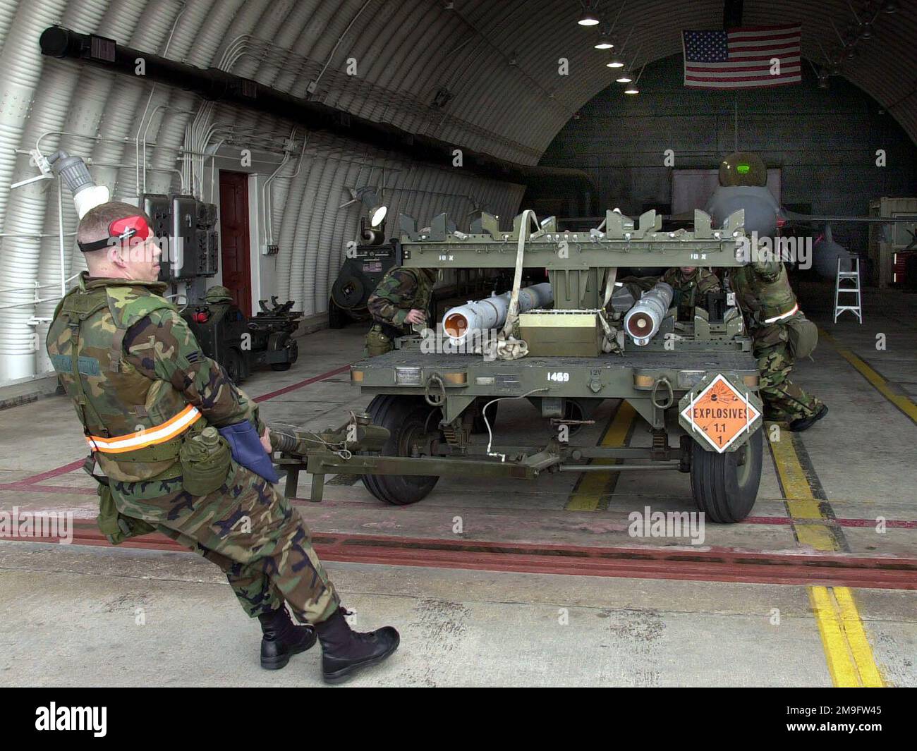 US Air Force SENIOR AIRMAN David Olmstead, weapons load crew, 35th ...