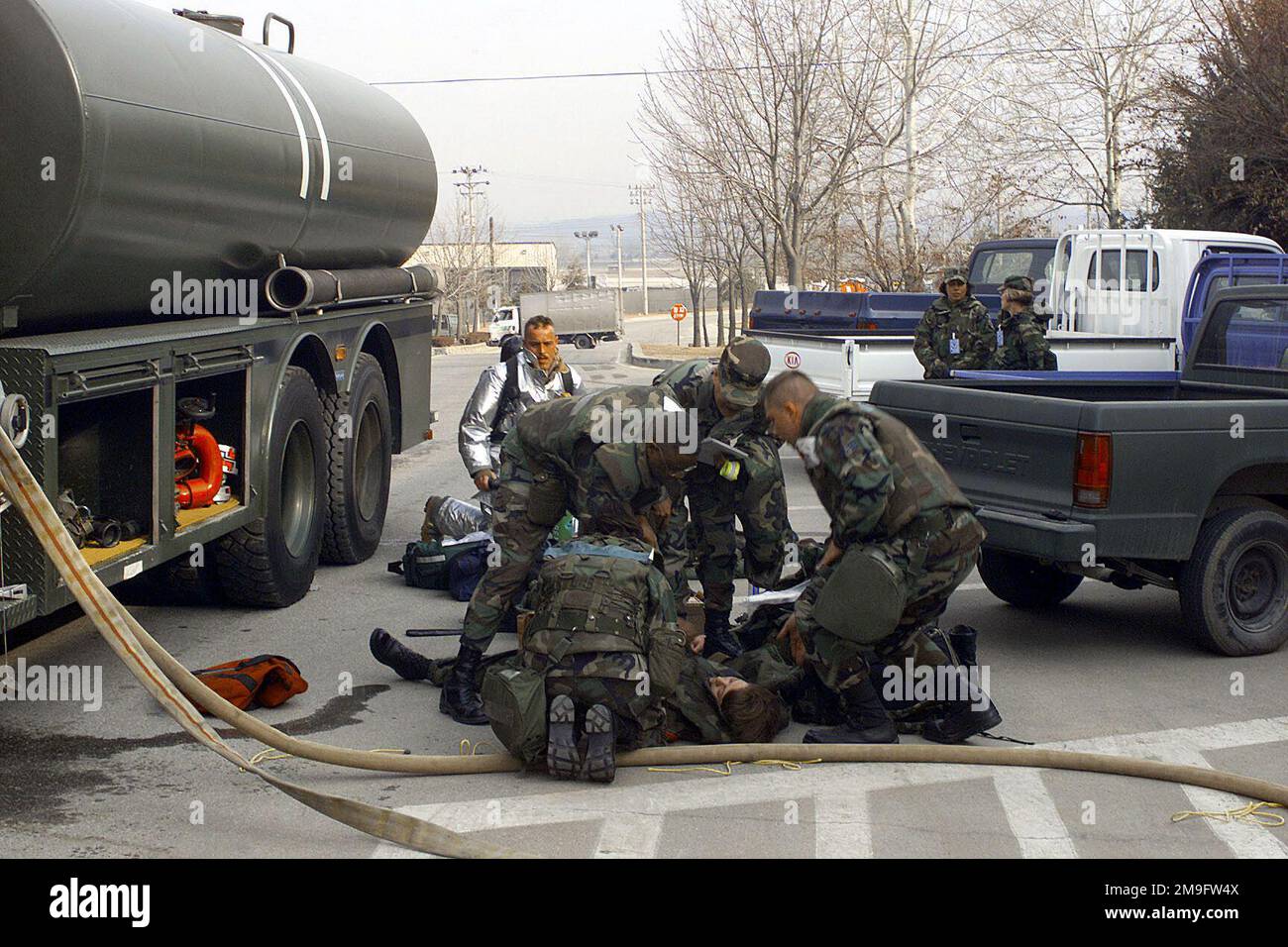 Members of Aerospace Medicine (AMDS) and Civil Engineer Firefighters ...