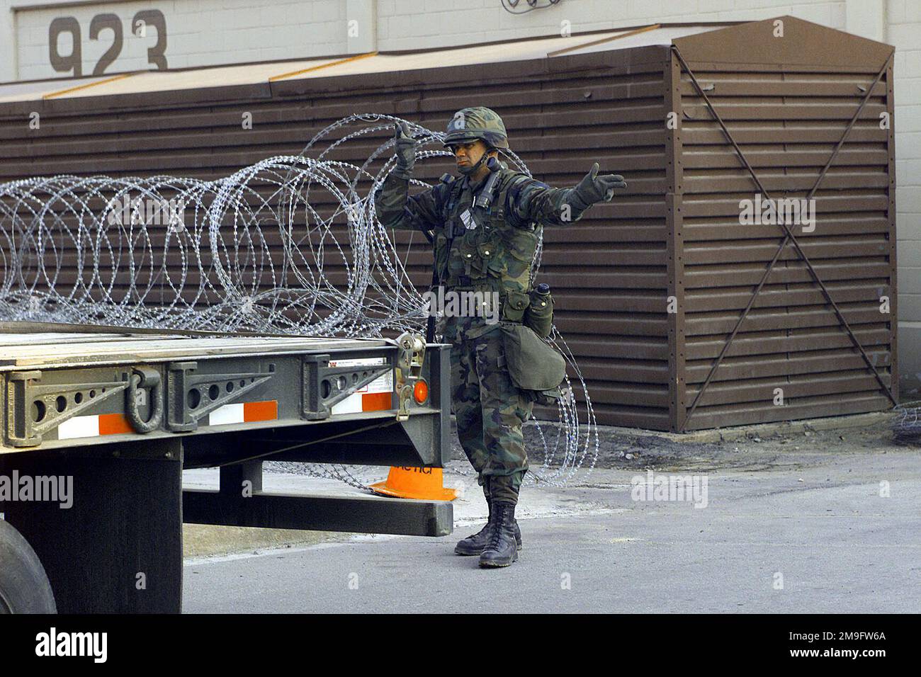 US Air Force Technical Sergeant Patrick Bell, 51st Security Forces ...
